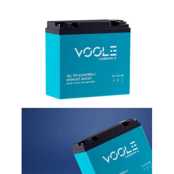 Yokohama YH-122.4 12 Volt - 24 Amper Elektrikli Bisiklet Aküsü - YH-122.4