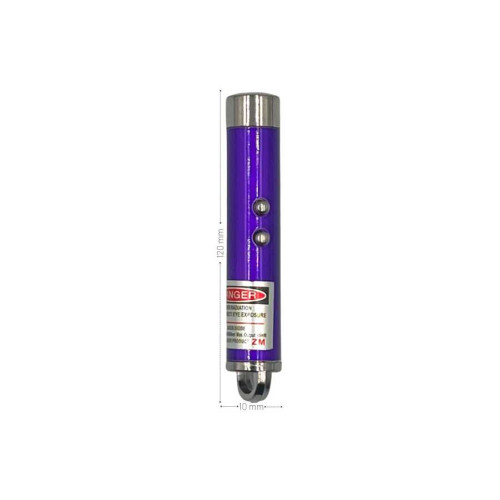 Powerdex Üçü Bir Arada Fener Lazer Gece Işığı Anahtar Zinciri Pilli Mor ...